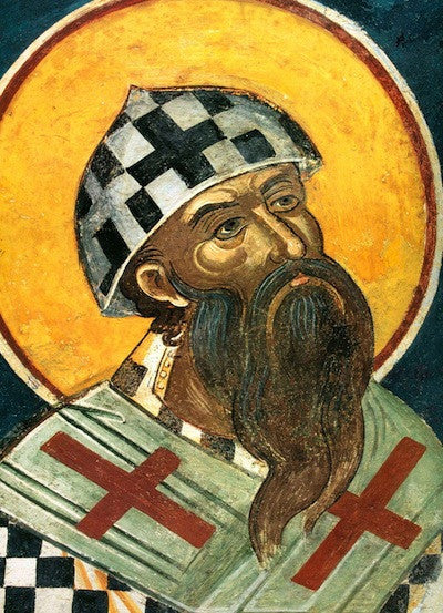 Greek orthodox icon of Saint Cyril of Alexandria ...