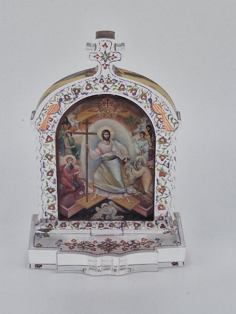 Orthodox icon stand on Plexiglass (PLX2) – orthodoxmonasteryicons.com
