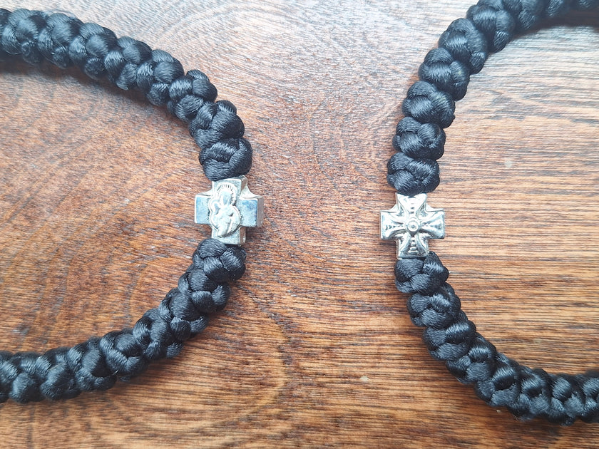 33 knots Wrist Prayer Rope with silk thread – orthodoxmonasteryicons.com