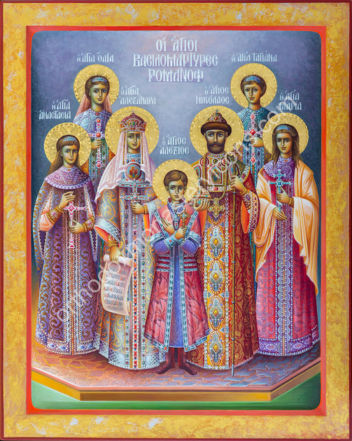 Ss. Romanov, Royal Martyrs icon – orthodoxmonasteryicons.com