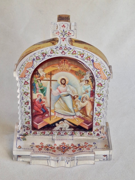 Orthodox icon stand on Plexiglass (PLX2) – orthodoxmonasteryicons.com