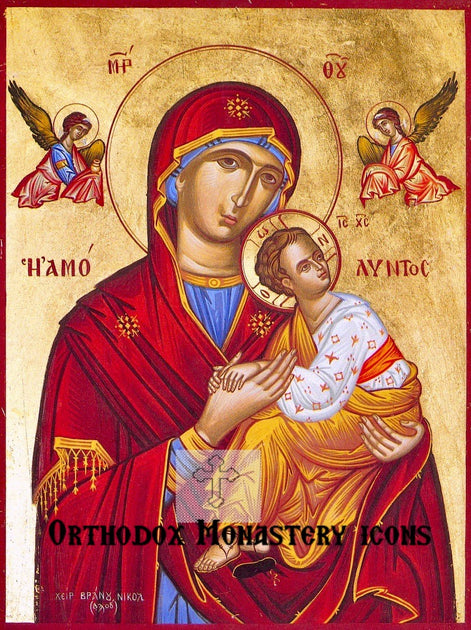 Orthodox greek byzantine icon of Theotokos "Immaculate ...