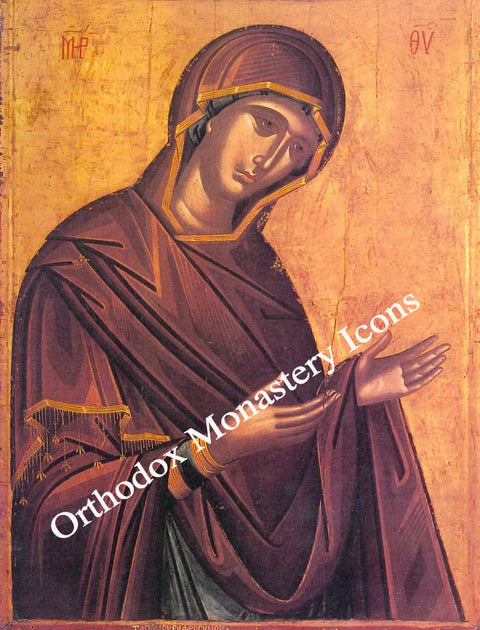 Orthodox icon of Theotokos Praying (1) – orthodoxmonasteryicons.com