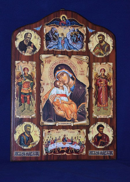 Orthodox icon of the Most Holy Theotokos, Panagia, Virgin Mary, the ...