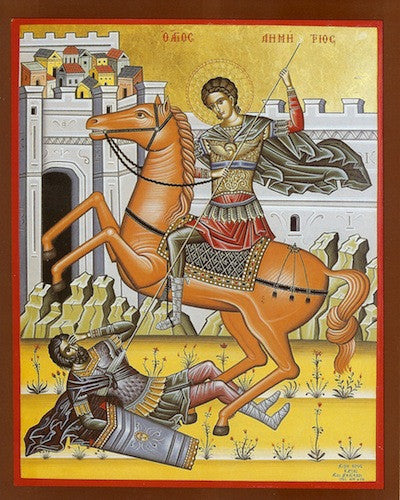 Greek orthodox icon of Saint Demetrius (4) – orthodoxmonasteryicons.com