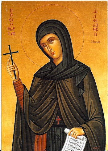 Orthodox icon of Saint Philothea – orthodoxmonasteryicons.com