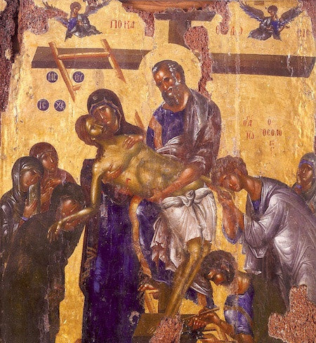 Orthodox icon of Lamentation (3) – orthodoxmonasteryicons.com