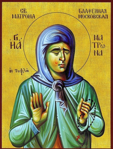 Greek orthodox icon of Saint Matrona of Moscow – orthodoxmonasteryicons.com