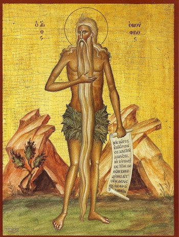 Orthodox icon of Saint Onuphrius (Onoufrios) – orthodoxmonasteryicons.com