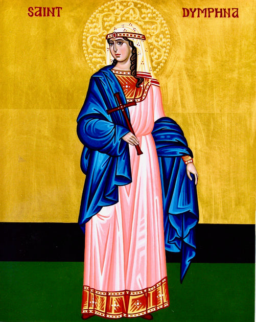 Greek orthodox icon of Saint Dymphna the Virgin- Martyr ...