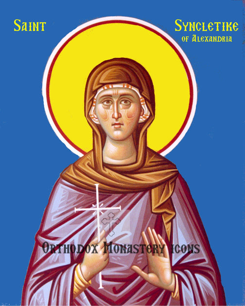 St. Syncletike of Alexandria icon – orthodoxmonasteryicons.com