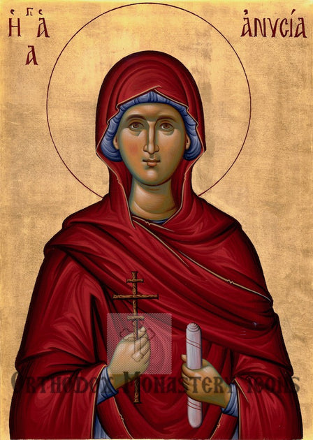 St. Anysia the Virgin- Martyr of Thessalonica icon ...