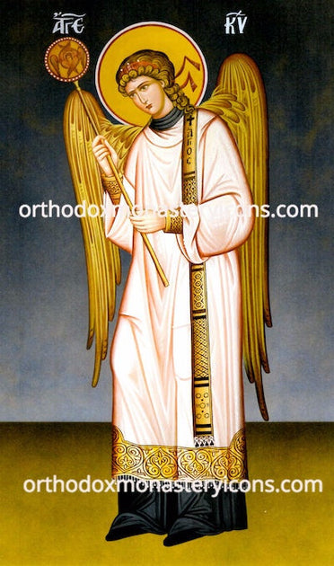 Greek eastern orthodox icon of the Angel of the Divine Liturgy (5 ...