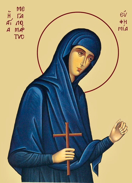 Orthodox icon of Saint Euphemia the Great Martyr (1 ...