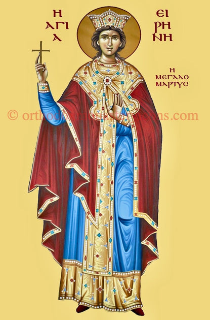 Orthodox icon of Saint Irene the Great Martyr (1 ...
