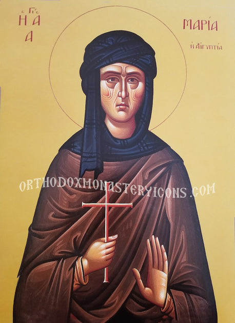 Greek orthodox icon of Saint Mary of Egypt (1) – orthodoxmonasteryicons.com