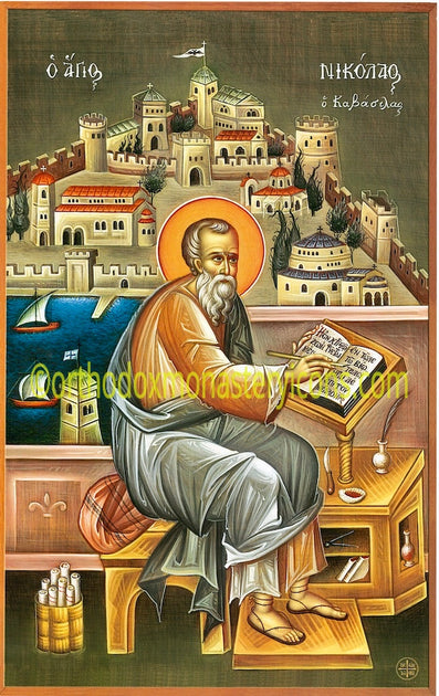 Greek orthodox icon of Saint Nicholas (7) – orthodoxmonasteryicons.com