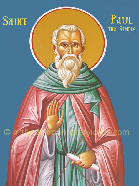 St. Paul the Simple icon – orthodoxmonasteryicons.com