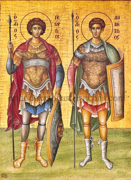 Ss. George and Demetrios icon – orthodoxmonasteryicons.com
