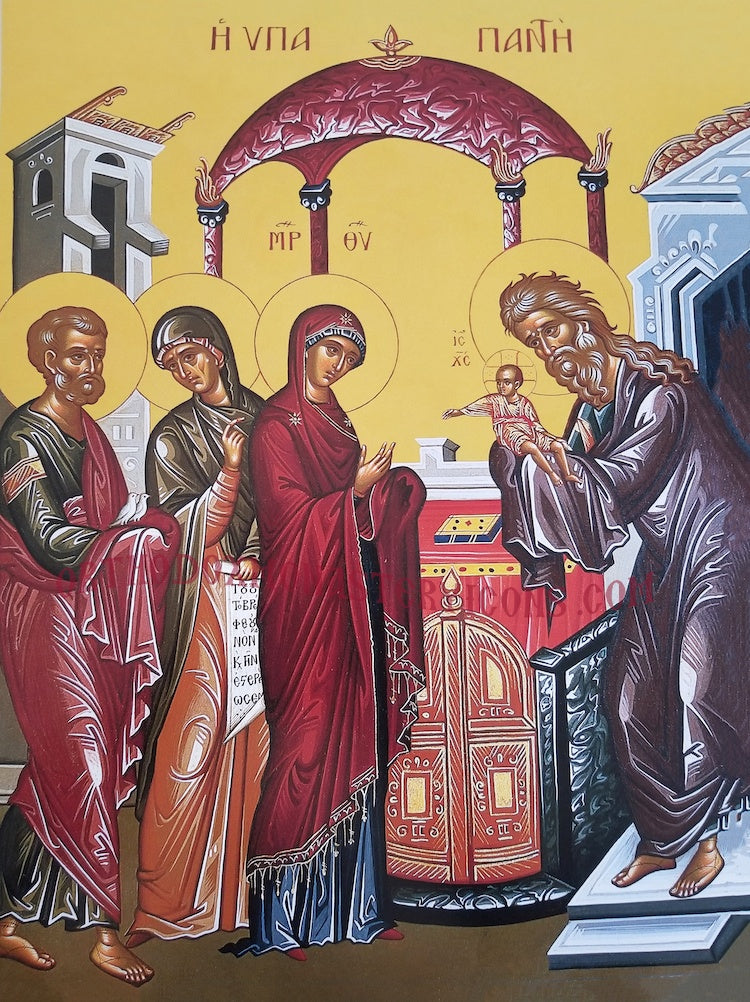 The Presentation Of Jesus In The Temple Icon Presentation Of Christ In
