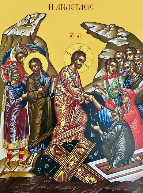 Greek orthodox icon of the Resurrection (5) – orthodoxmonasteryicons.com