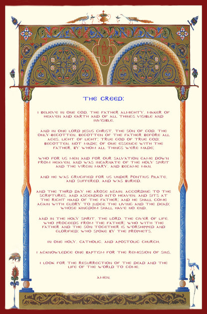 Plaque with the Creed, Symbol of the Orthodox Faith ...