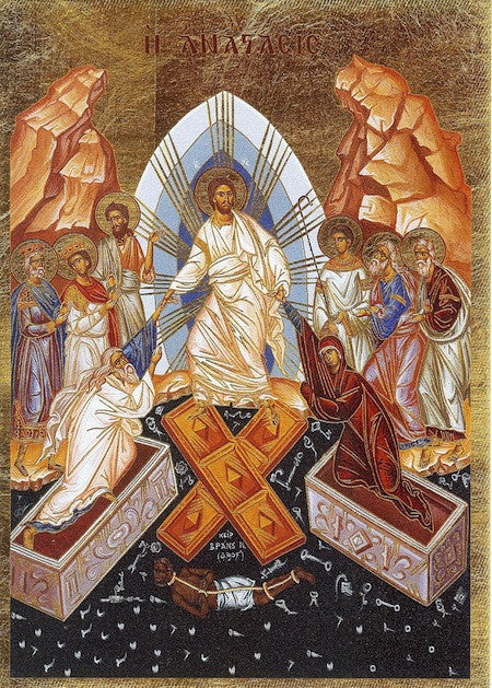 Greek orthodox icon of the Resurrection Silk Screen (SSC ...