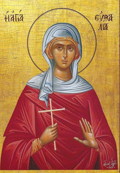 Orthodox icon of Saint Efthalia Virgin-Martyr of Sicily ...