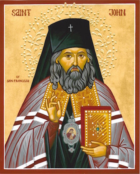Orthodox icon of Saint John the Wonderworker (2 ...