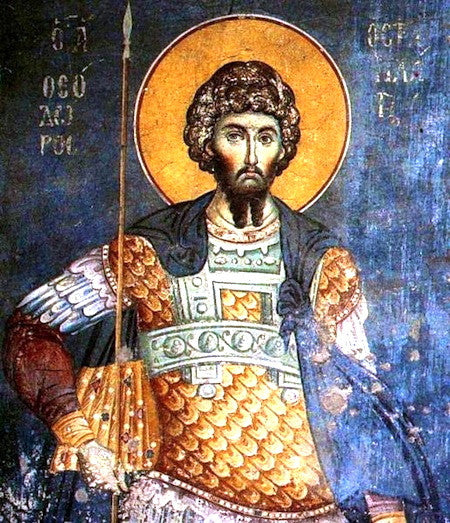 Greek orthodox icon of Saint Theodore the General (2 ...